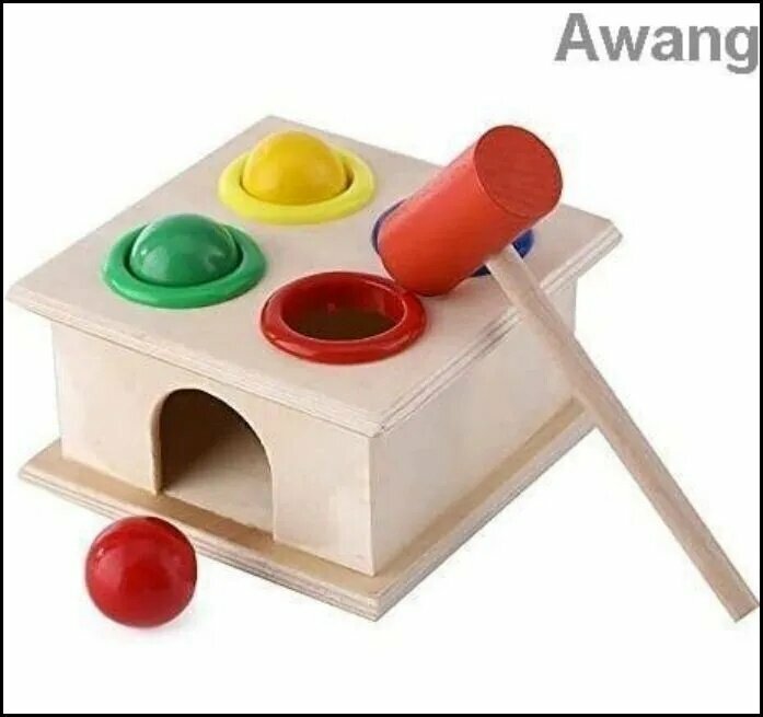 Эксклюзивная деревянная стучалка Монтессори, сортер для детей от года