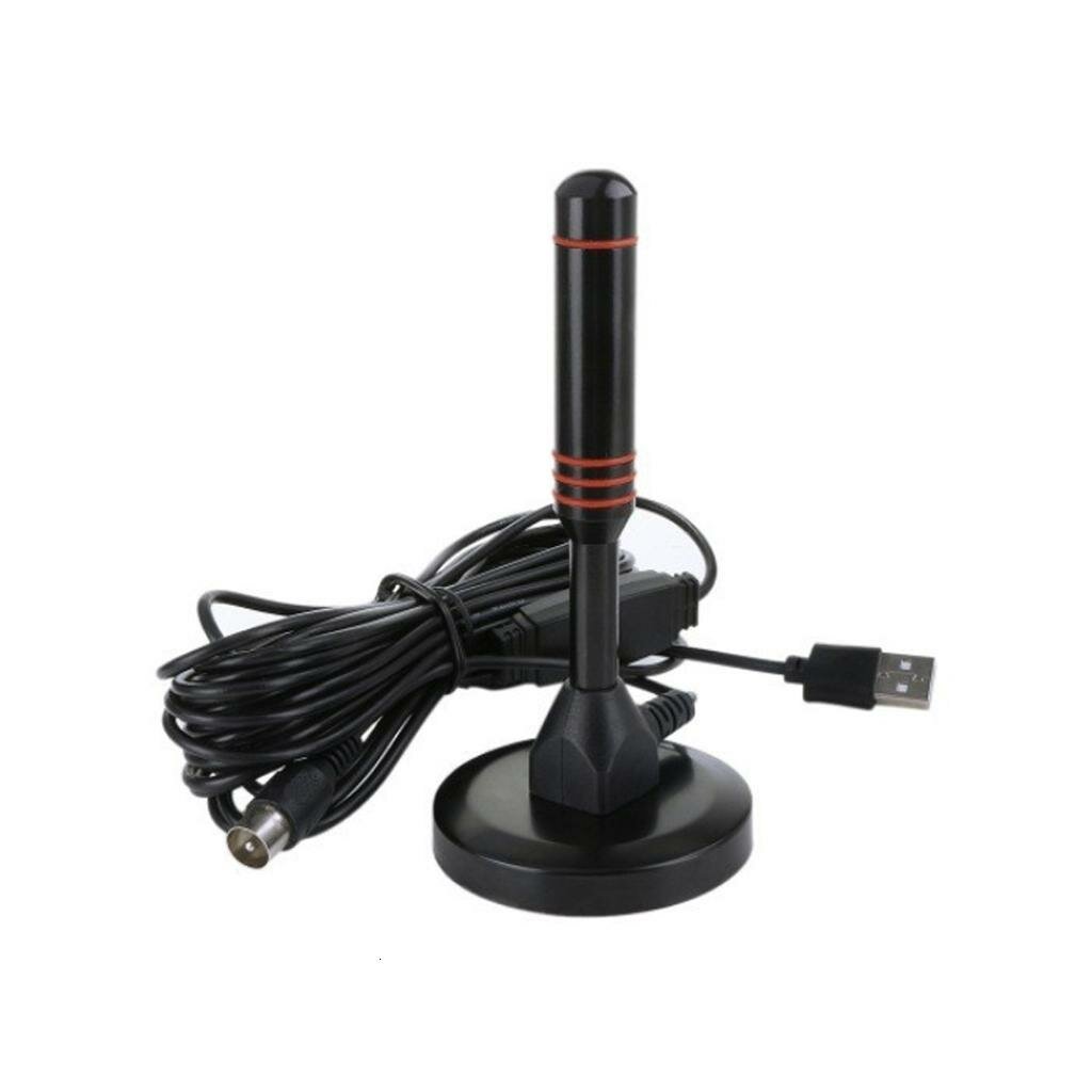 Магнитная цифровая ТВ-антенна с усилением сигнала до 50 миль, 1 комплект