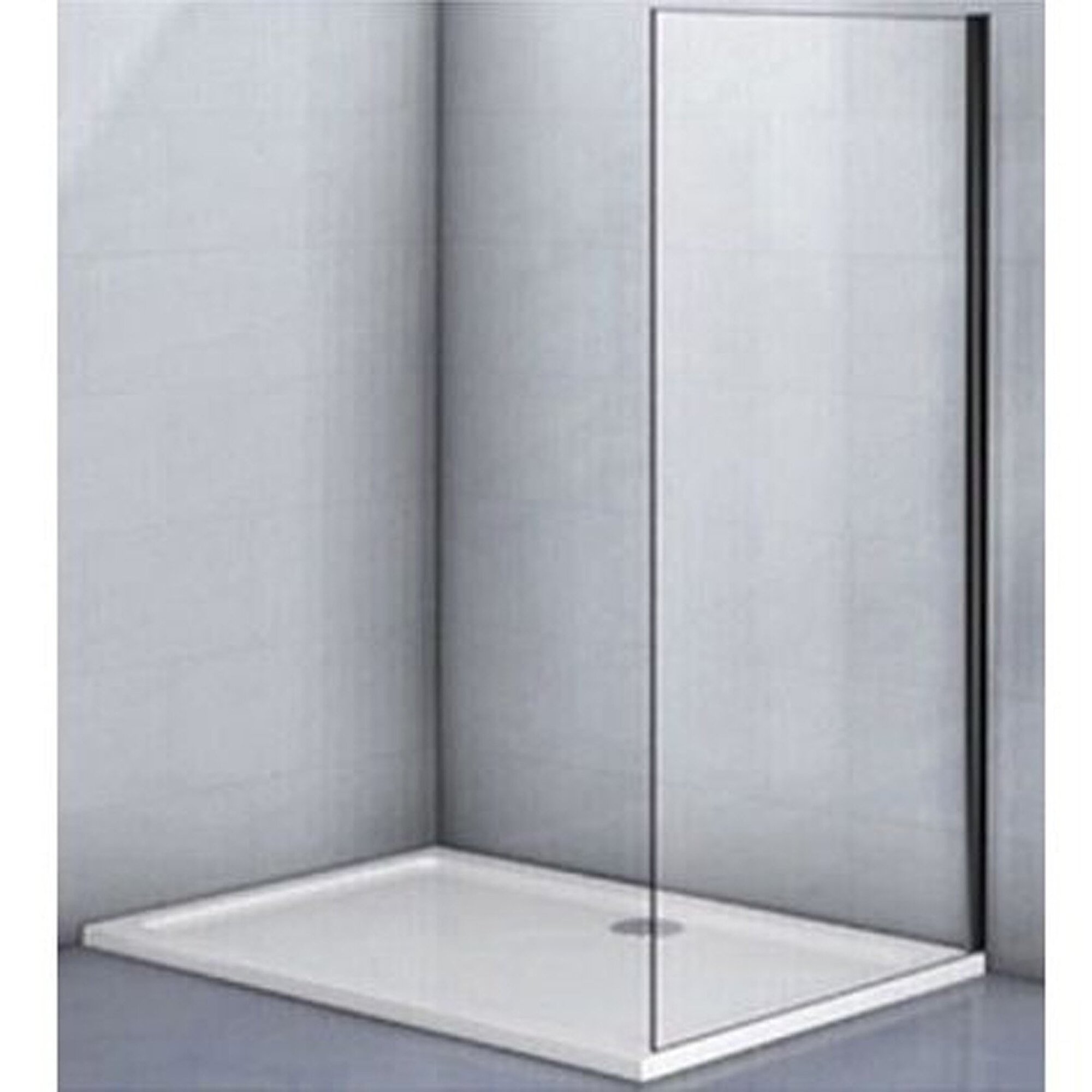 Душевая панель Veconi KP05B-70-01-C4 700х1950 мм профиль черный, стекло прозрачное