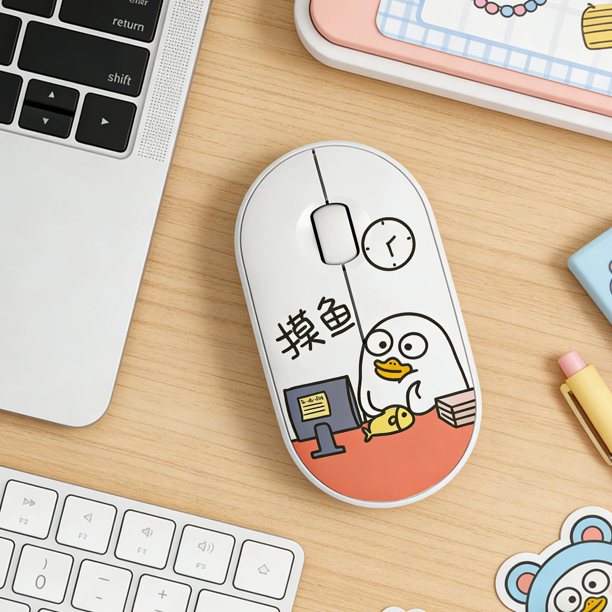 Беспроводная Bluetooth-мышь Xiao Liuya подходит для Apple, Huawei, Xiaomi, HP, Lenovo, милой мыши, бесшумного