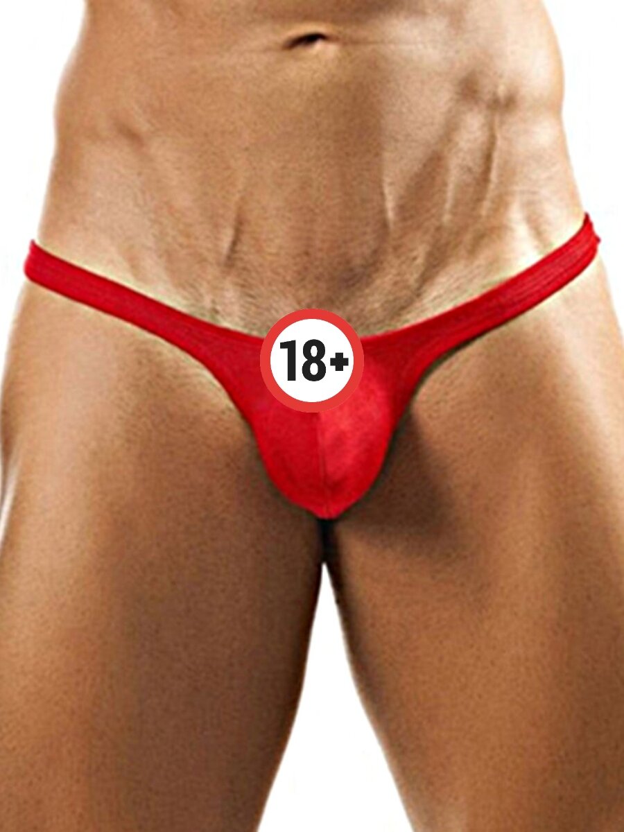 Мужские трусы стринги красные Romeo Rossi RR1039-8 M (46) полиамид