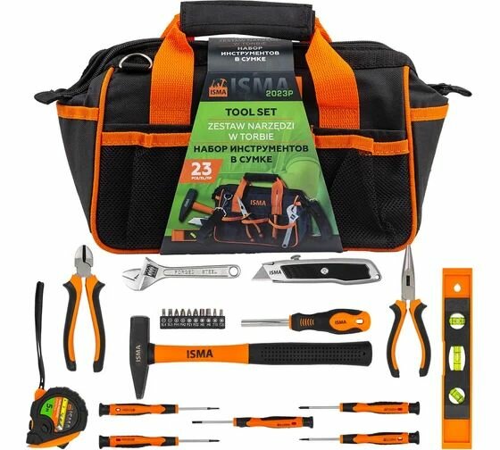 Набор инструментов в сумке 23 предмета ISMA