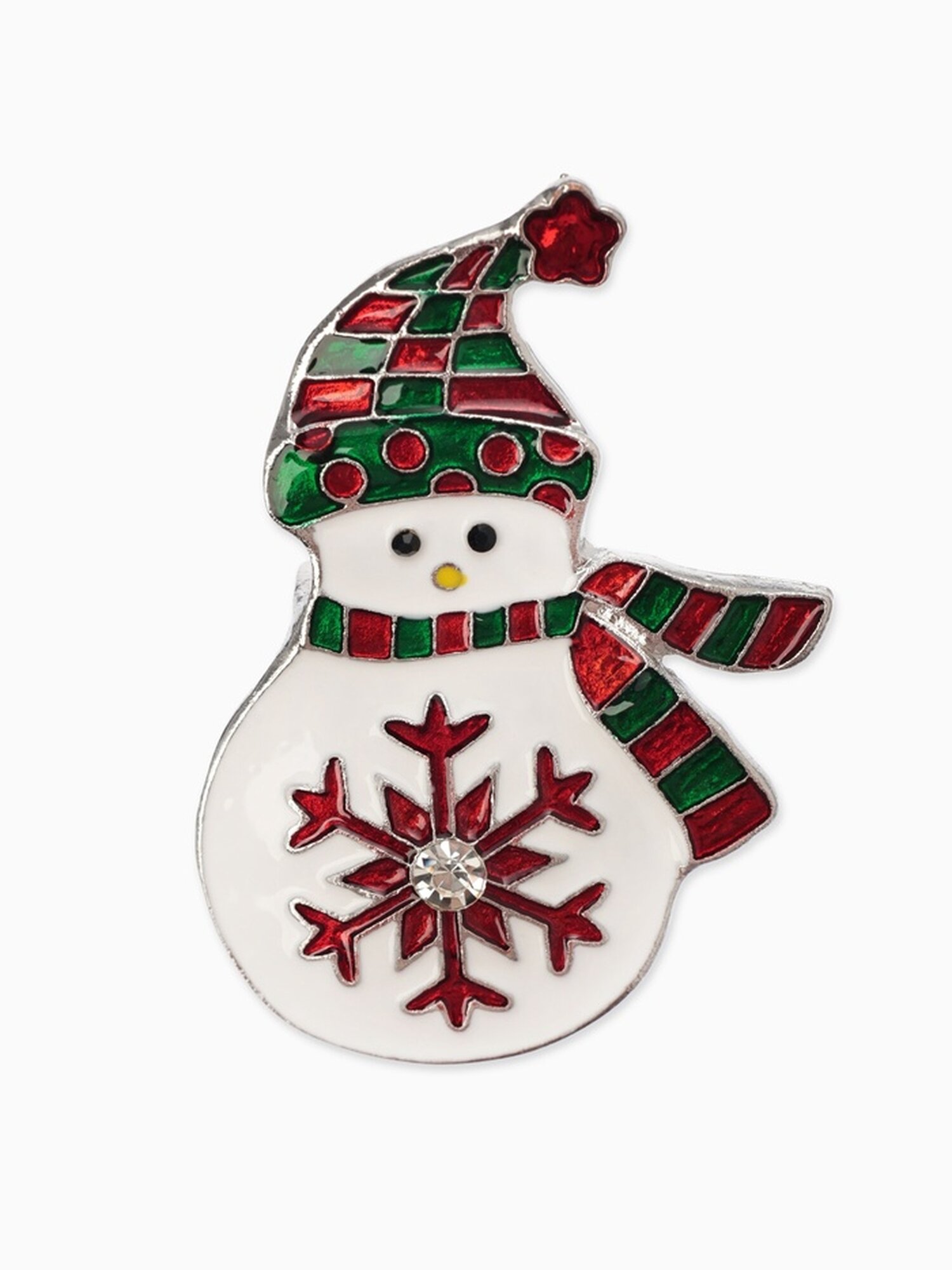 Брошь, стразы, эмаль