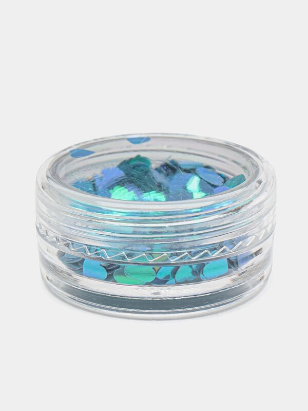 Стразы для дизайна ногтей и маникюра "Сердце", голографические блестки для дизайна