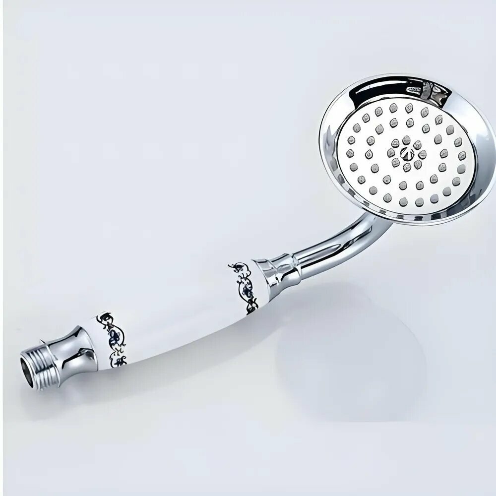 Душевая лейка в стиле ретро, материал сталь + керамика