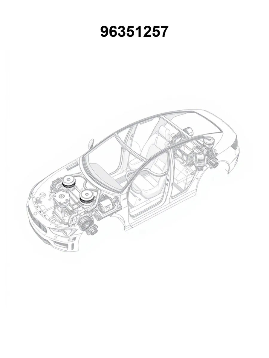 96351257, Кронштеин в сборе GM