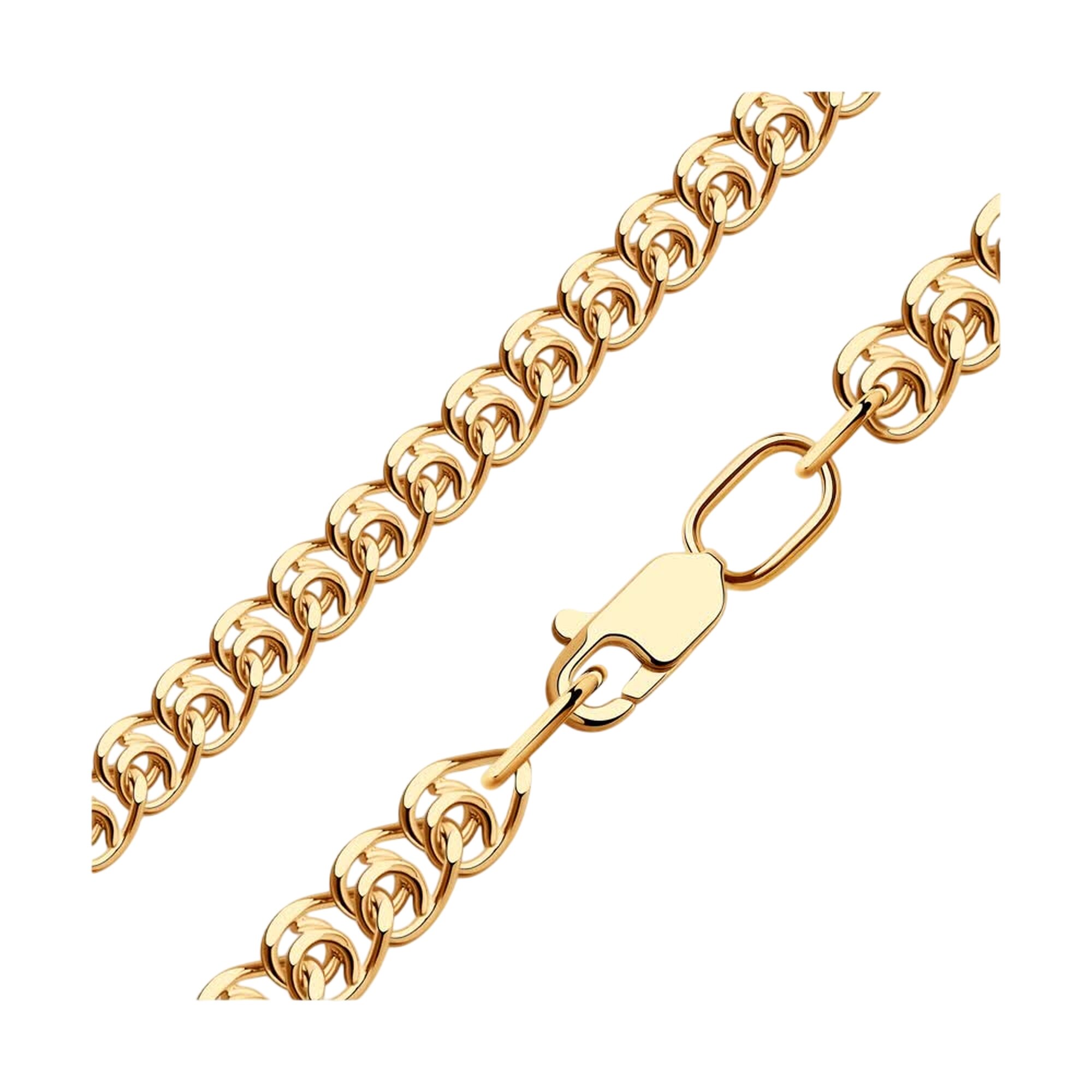 Цепь красное золото, 585 проба