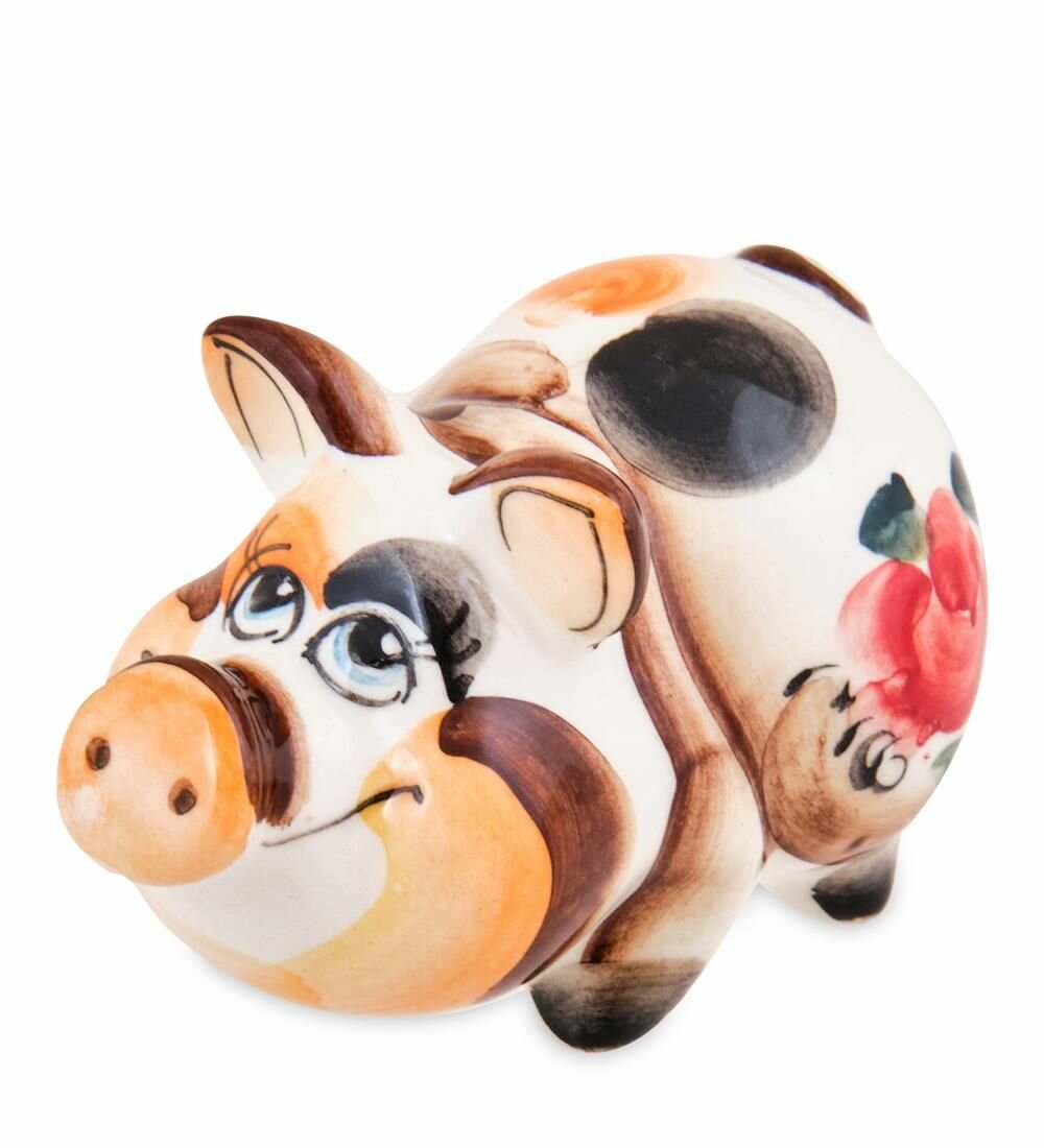 Фигурка Поросенок цв. (Гжельский фарфор) A2114138 Народные промыслы, Фарфор