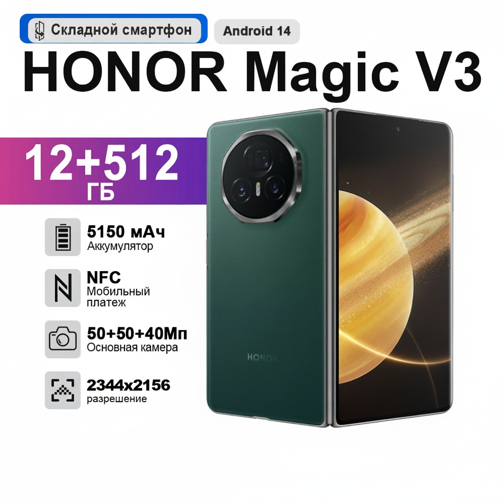 Смартфон Honor Magic V3, 12/512ГБ, global