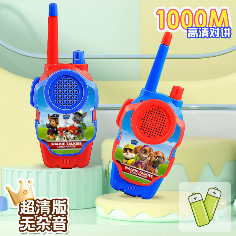 Детская рация Paw Patrol для мальчиков и девочек, ролевые игры, родитель-ребенок, 1000m диалогов на улице, интерактивная игрушка 2025 года
