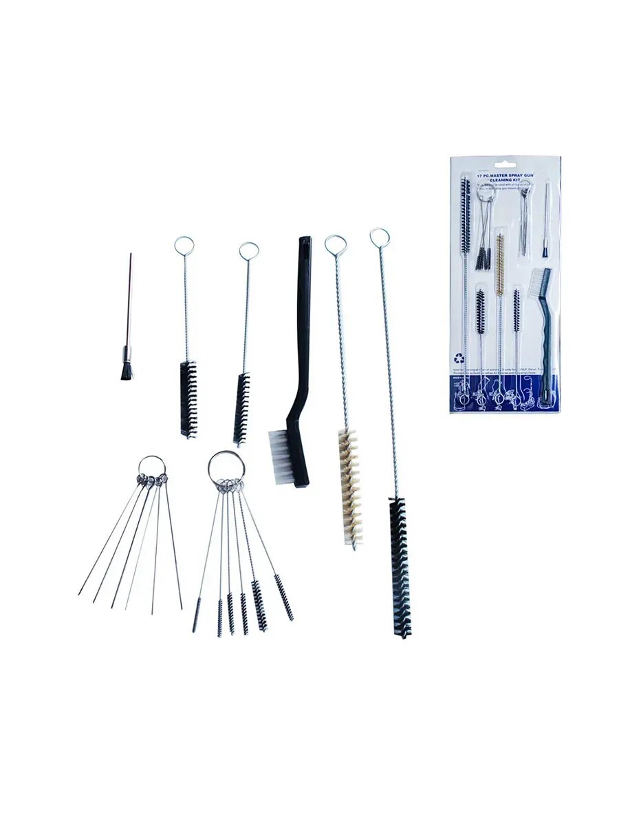 Набор для чистки окрасочного пистолета 17 предметов