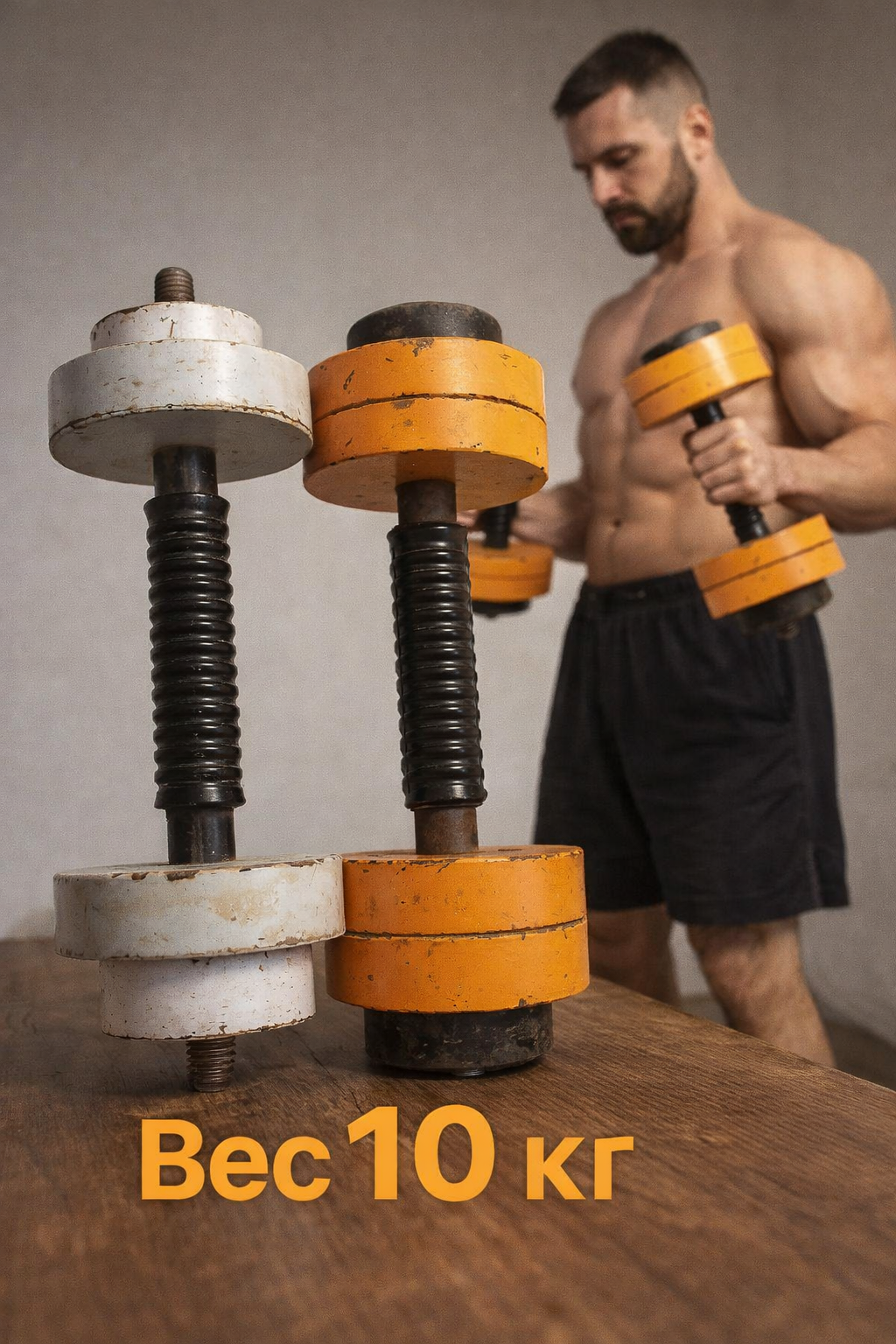 Гантели 10 кг 2 штуки