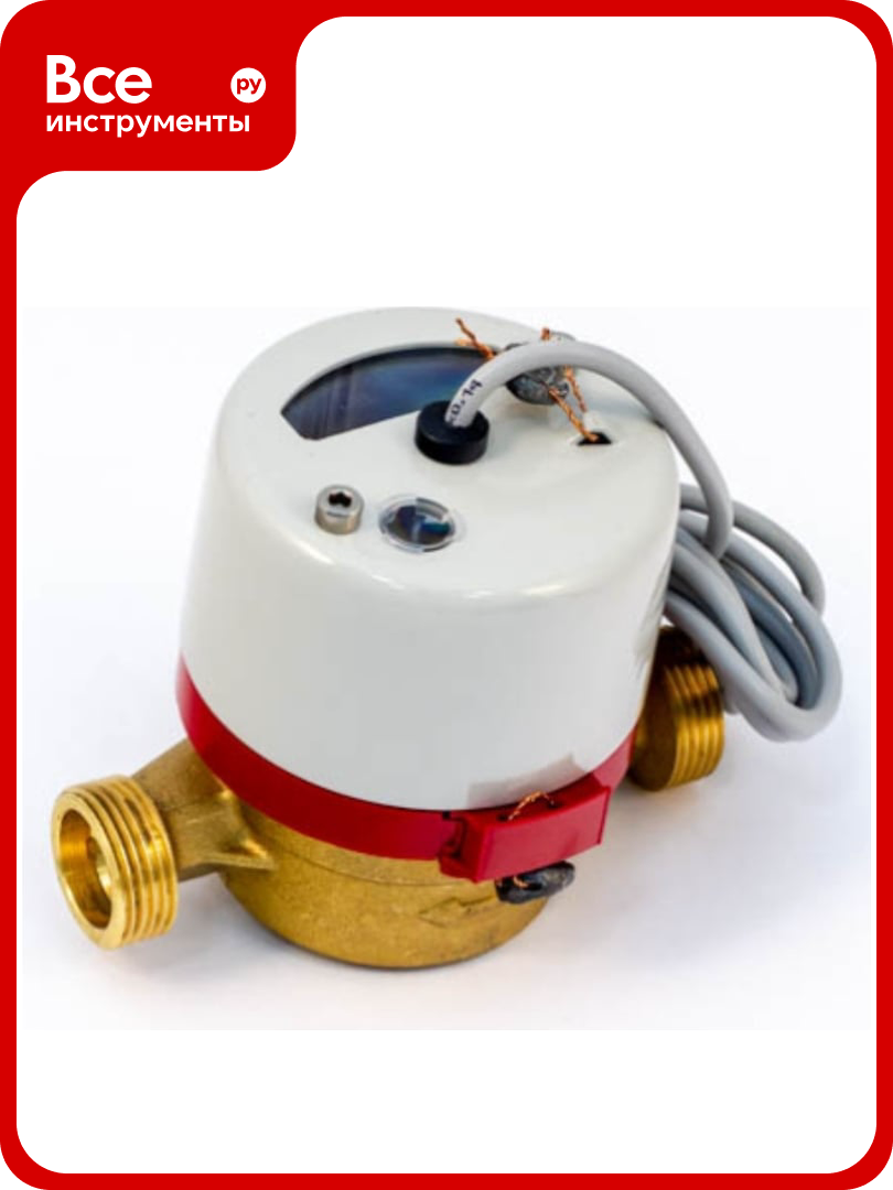 Счетчик горячей воды Тепловодомер ВСТ-15 1.5 м3/ч, импульсный (1 л/имп), без КМЧ R131-015-223-B54