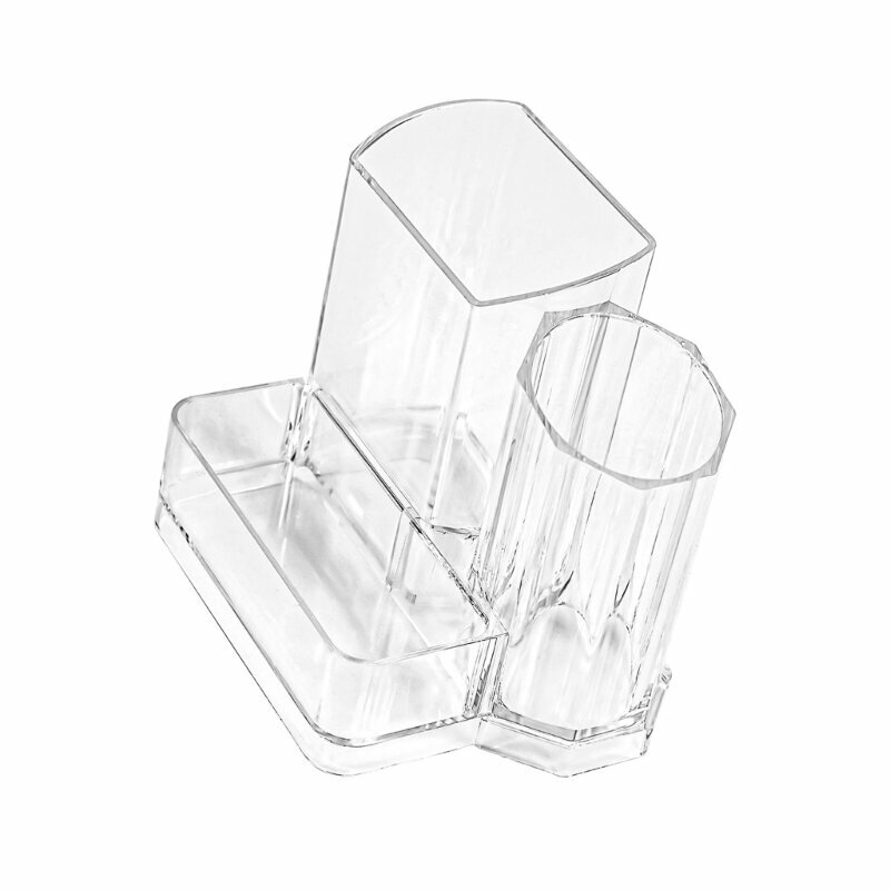 Многослойные Акриловые Органайзеры Для Макияжа Прозрачная Коробка Для Хранения Косметики С Регулируемыми Отделениями Водонепроницаемого Дизайна