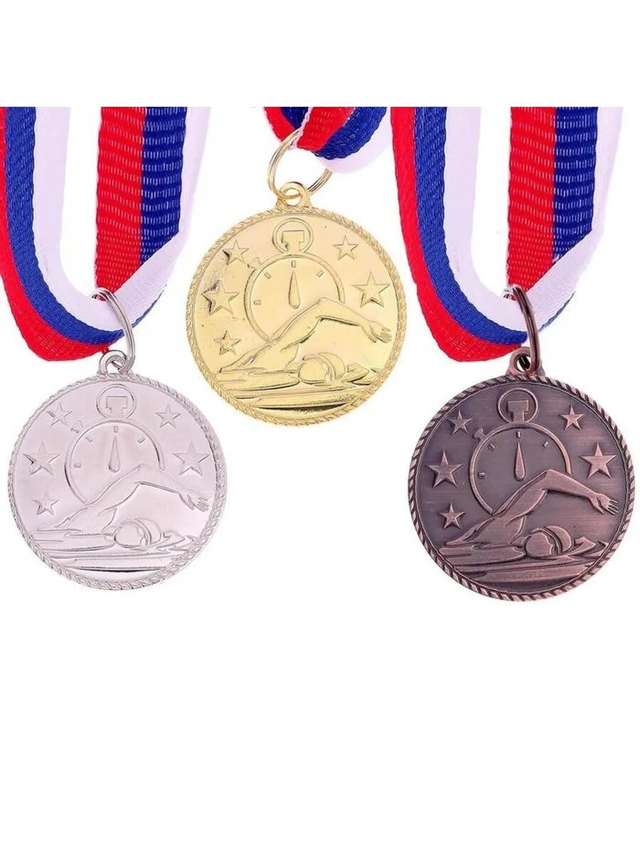 Элитная серебряная медаль для плавания