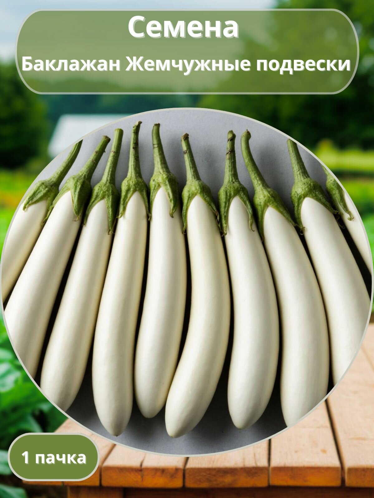 Баклажан Жемчужные подвески, семена 10 шт