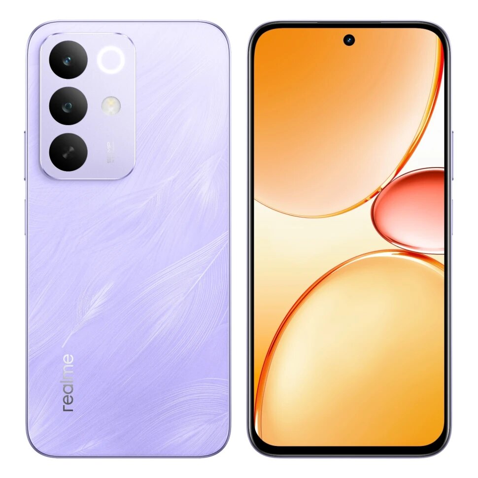 6.8" Смартфон realme С85 6/128 ГБ, 1570x720, IPS, 144 Гц, 7000 мА*ч, фиолетовый