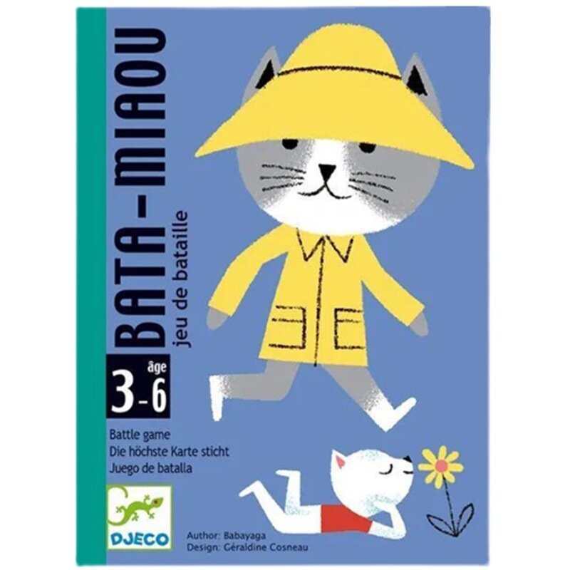 Игрушка для развития памяти Djeco Little Chick Chirp, где кот-шутник, игра для родителей и детей