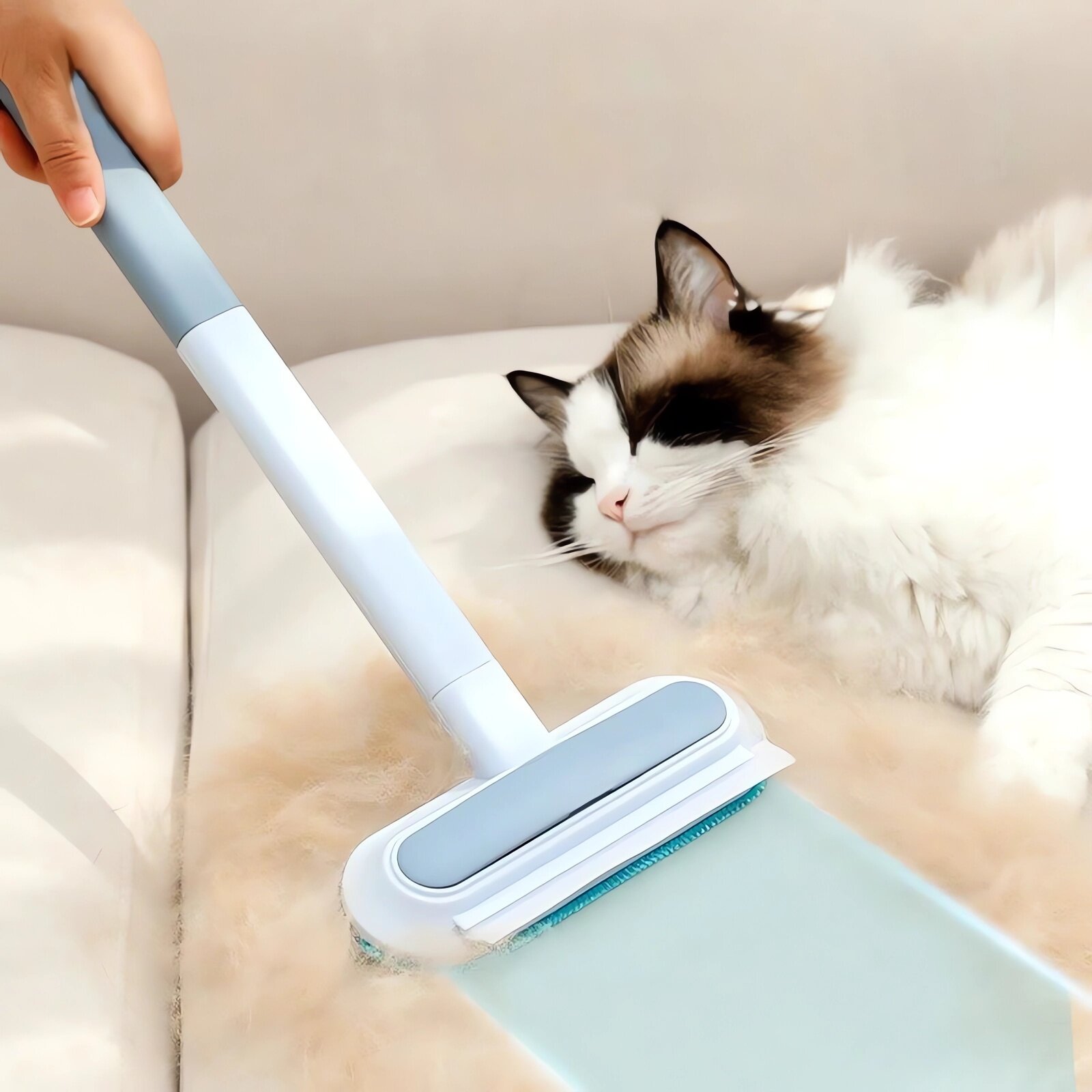 Щетка для уборки, телескопическая, для окон, микрофибра, 7 см