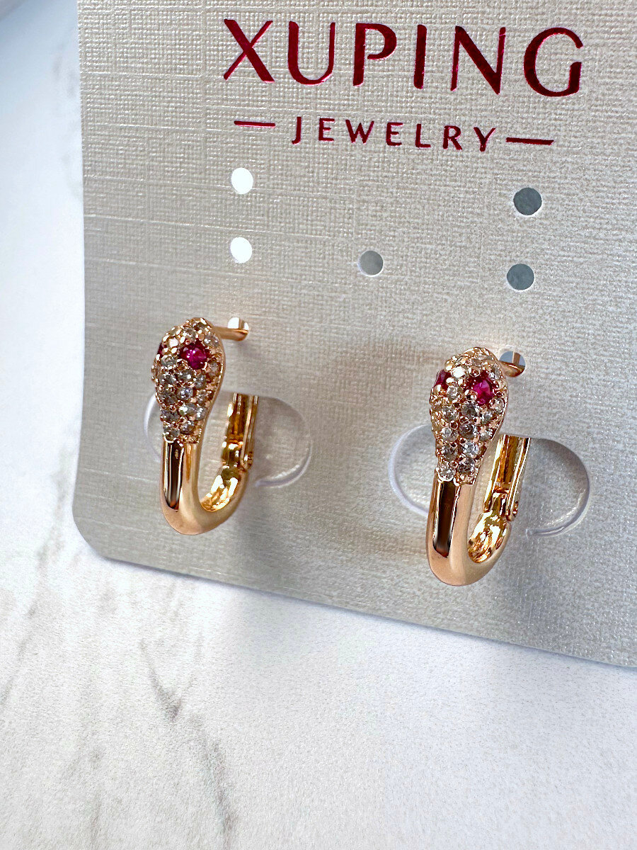 Серьги, циркон