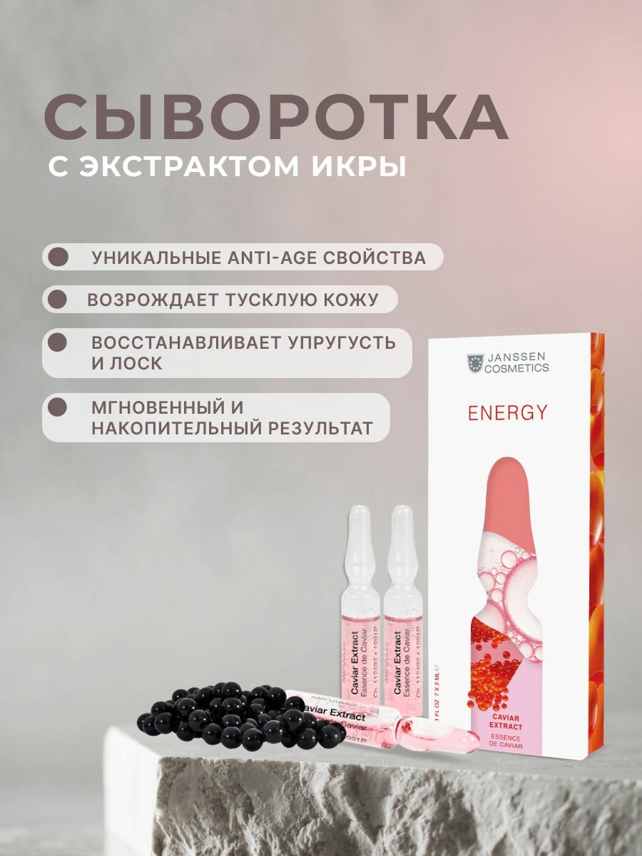 Сыворотка для лица Janssen Cosmetics с экстрактом икры 7 х 2 мл