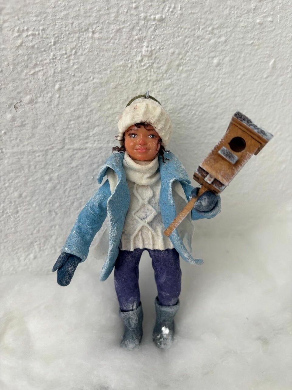 Ватная игрушка новогодняя