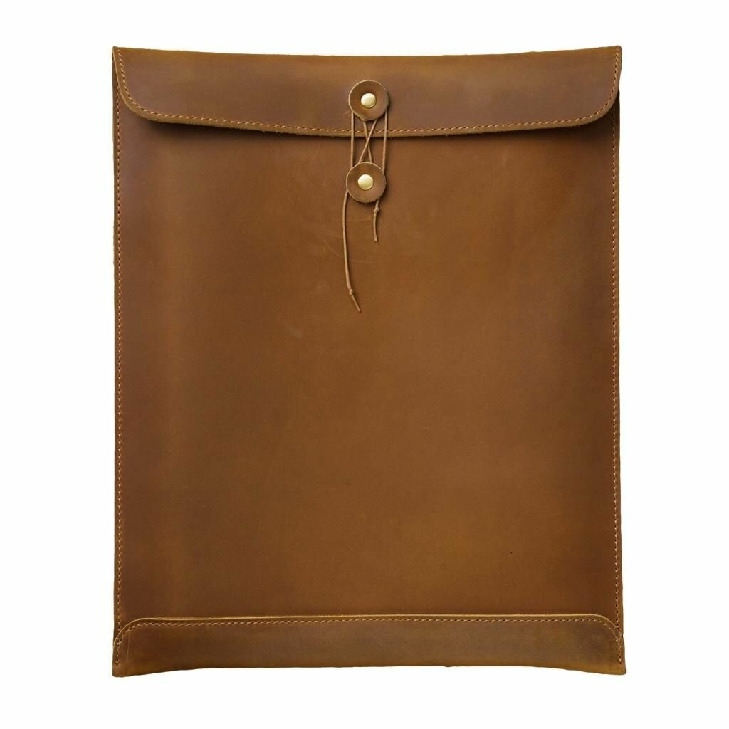 Кожаная папка для документов, Коричневый