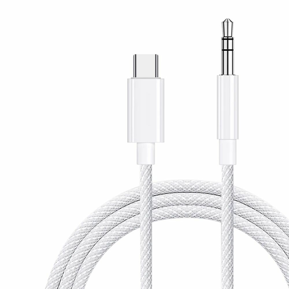 Аудиокабель AUX Type C USB C на 3,5 мм Jack AUX для автомобильных колонок и наушников, адаптер для iPhone 17 16 15, Samsung Galaxy Xiaomi