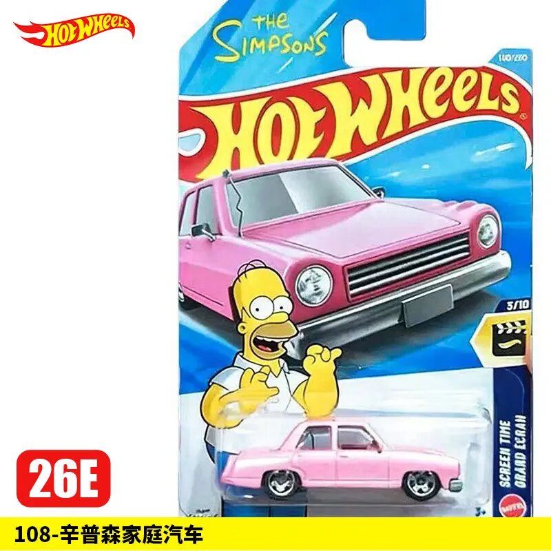 Hot Wheels Simpsons Homer's Grand Crown, розовый, 1/64