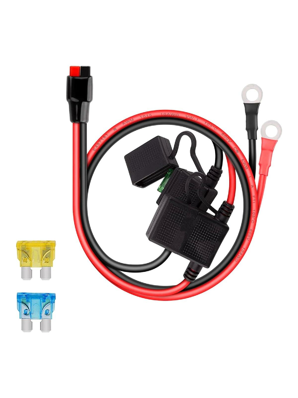 Держатель предохранителя ATC 10AWG с кольцевой клеммой и разъемом 45A