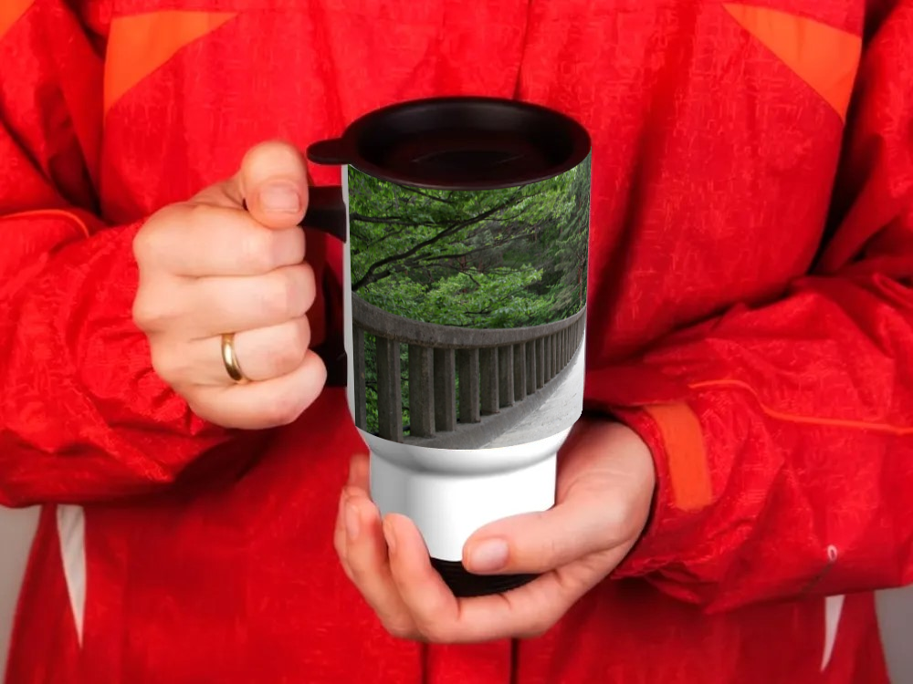 Тремокружка для авто с принтом "Каменный мост, мост, горизонтальная" 0.5 л.