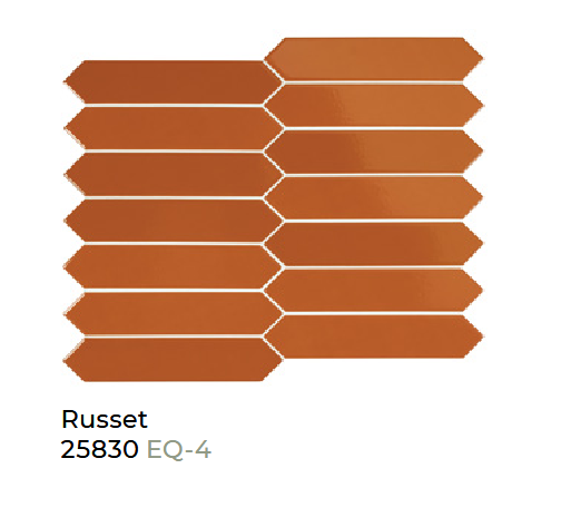 Плитка Equipe ARROW RUSSET глянец ( в уп. 44 шт -0,5 м2)