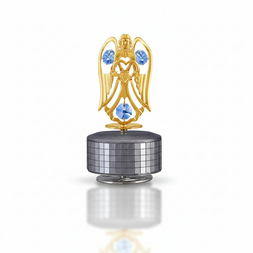 Фигурка музыкальная Ангел с сердцем A4766 Crystal Temptations, Металл, кристалл