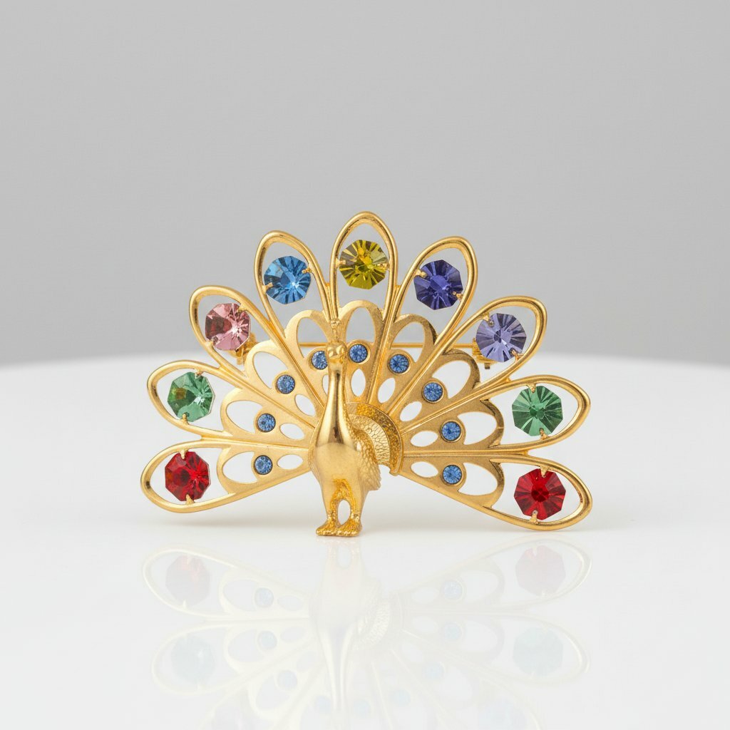 Фигурка Павлин с цв. кр. A7918 Crystal Temptations, Металл, кристалл