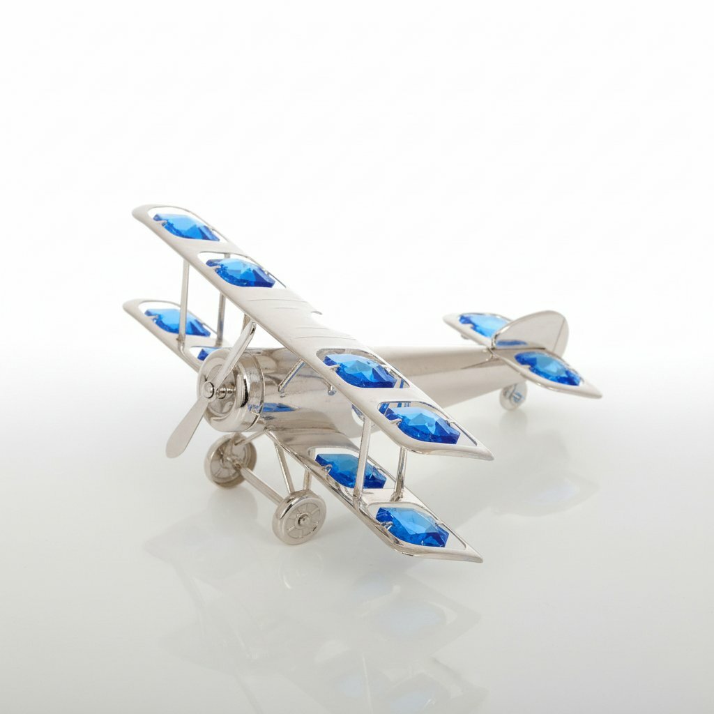 Фигурка Самолет сереб. с цв. кр A971395 Crystal Temptations, Металл, кристалл