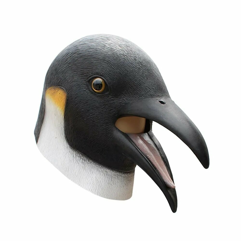 Маска Животного Пингвин Формы, Эмульсионная, Для Хэллоуина И Карнавала, 1 Шт