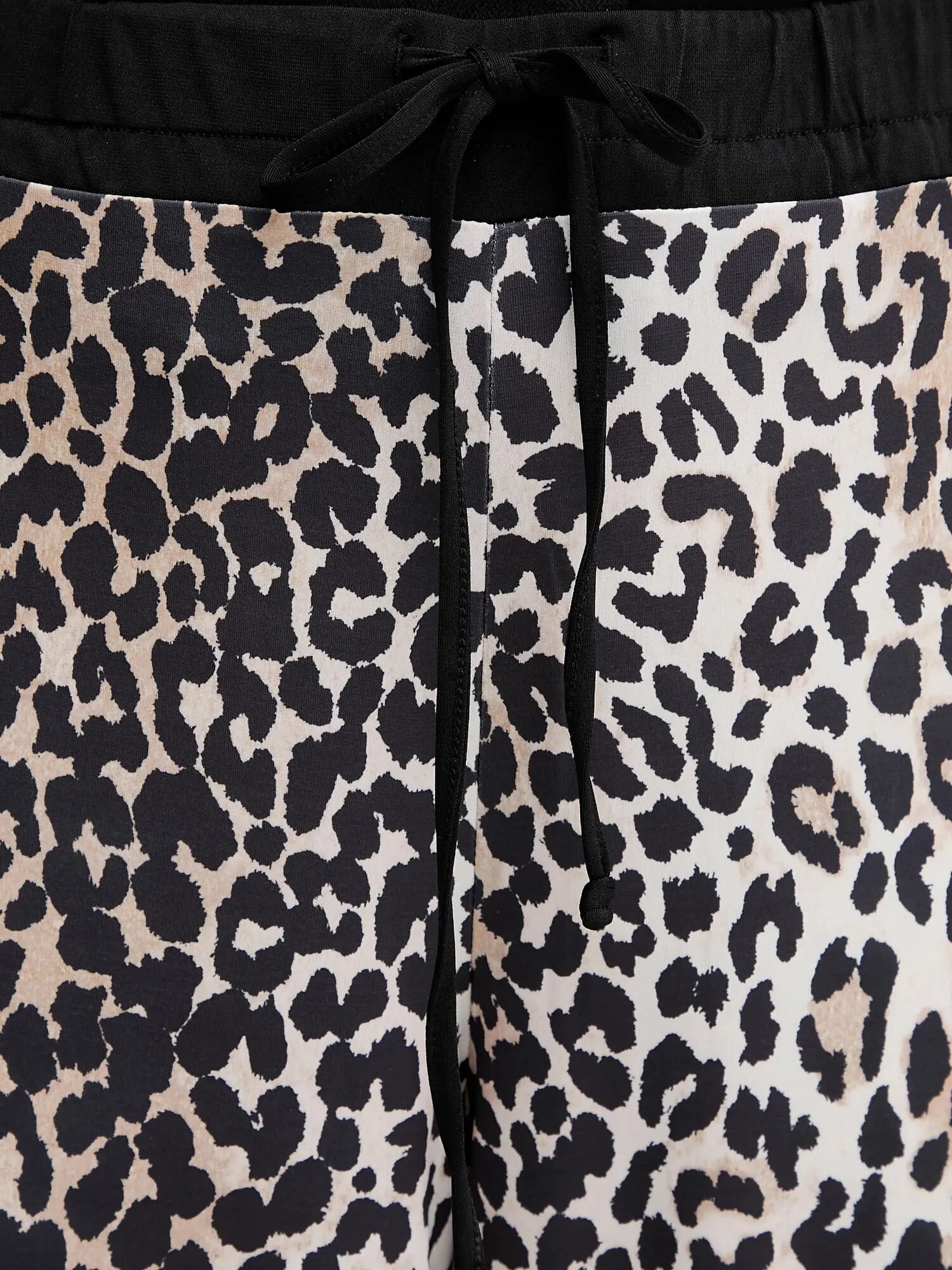Брюки Oui Drawstring animal-print trousers, размер 44 — фото 1