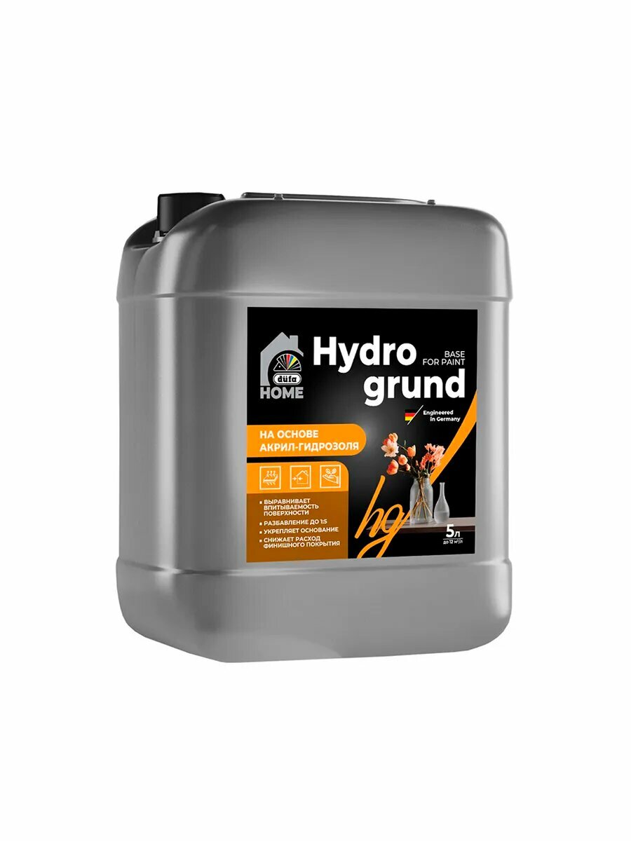 Грунтовка Dufa HOME Hydro, акриловая, концентрат, канистра 5 л