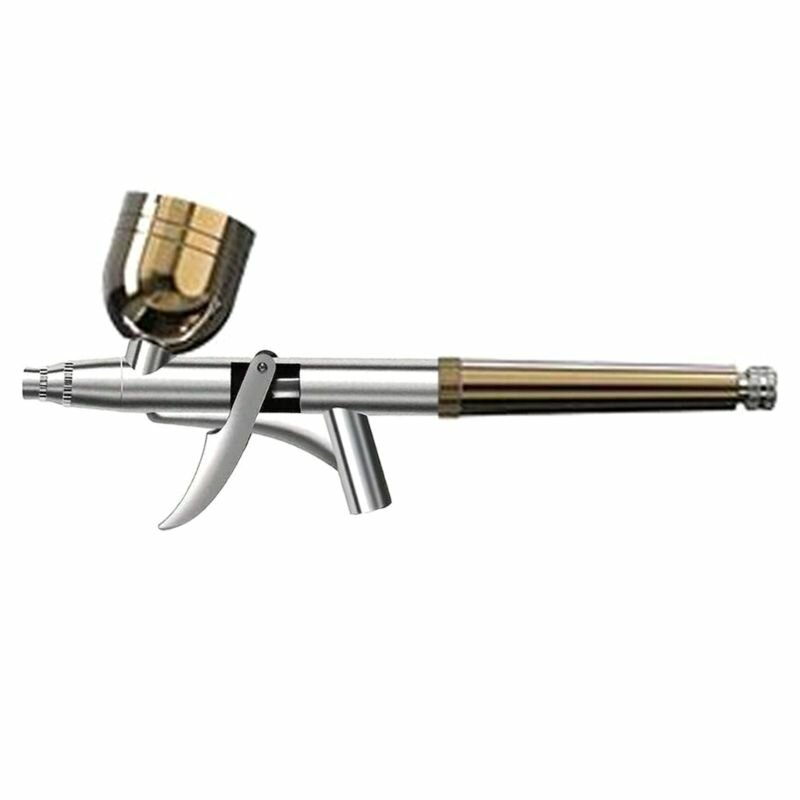 Пневматический аэрограф двойного действия-золотой