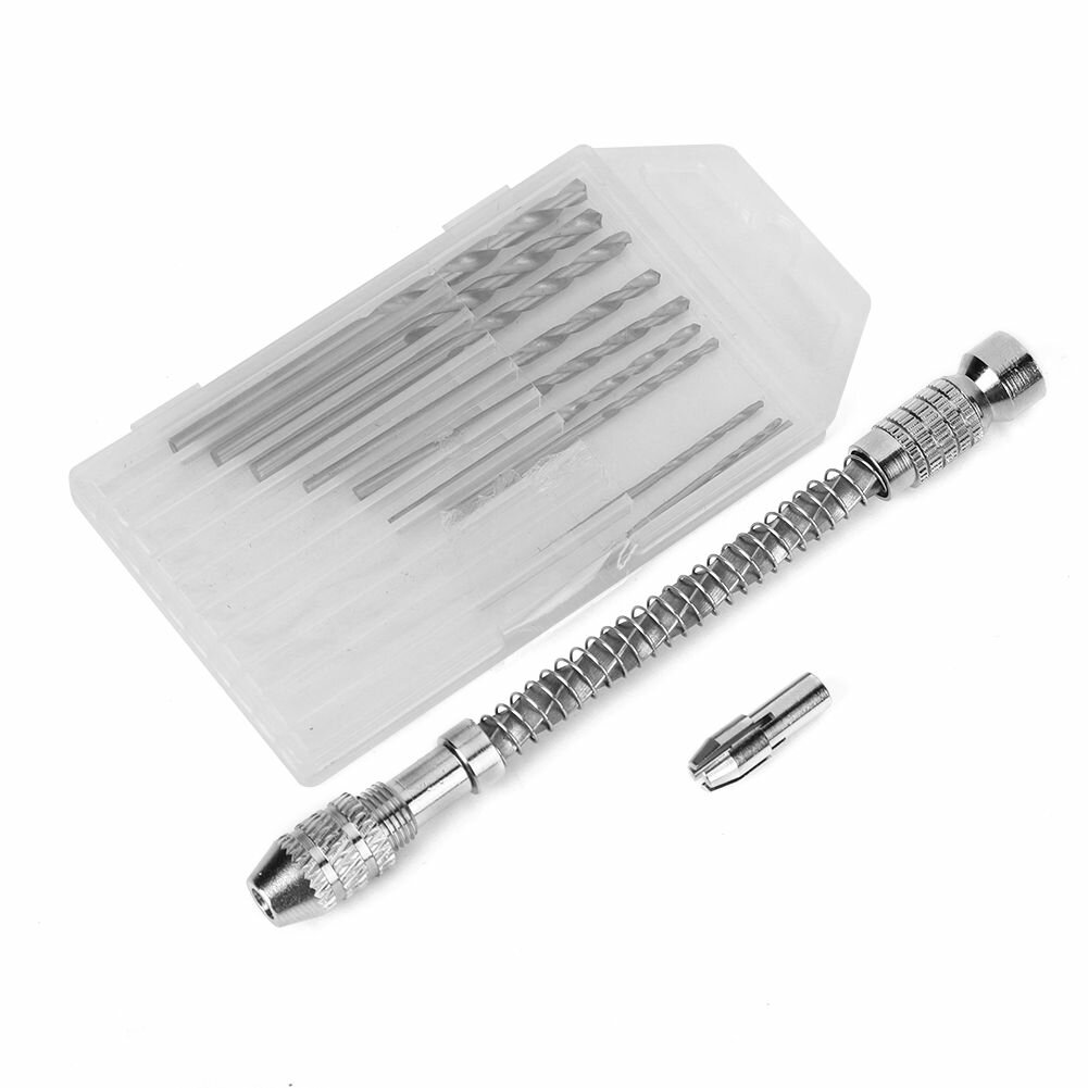 Полуавтоматическая ручная дрель с 10 сверлами