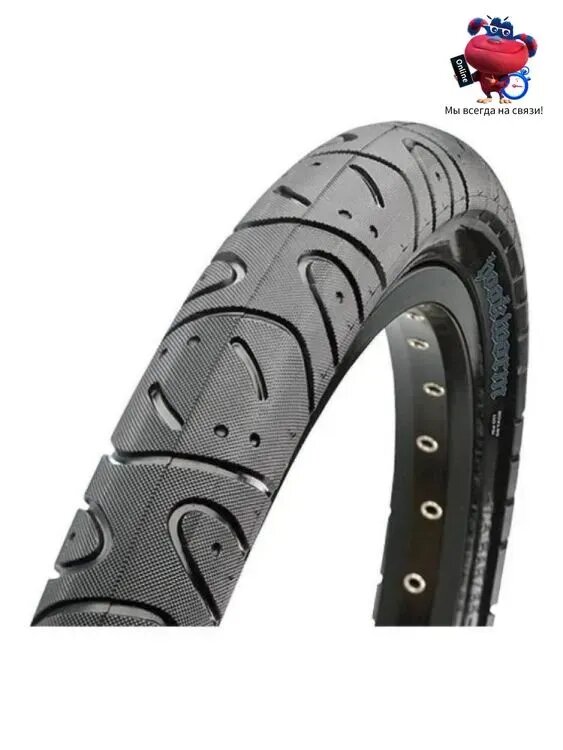 Велопокрышка MAXXIS HOOK WORM, 26X2.5" M121 W TT BK62 458 3LY 65PSI для стрит, дерт 1шт