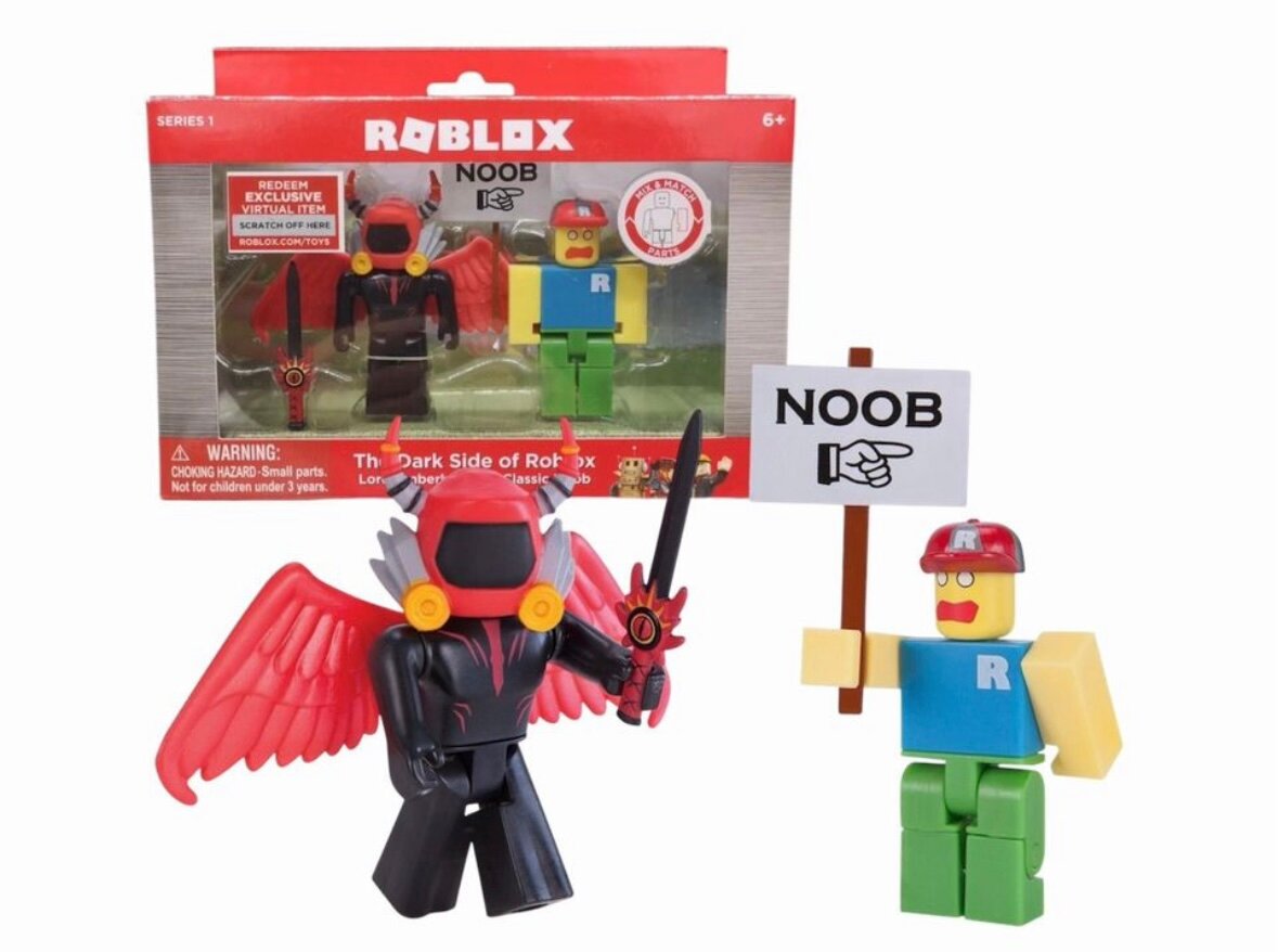 Jazwares Roblox The Dark Side of Roblox Фигурки и код Роблокс Лорд Амберхаллоу и Нуб