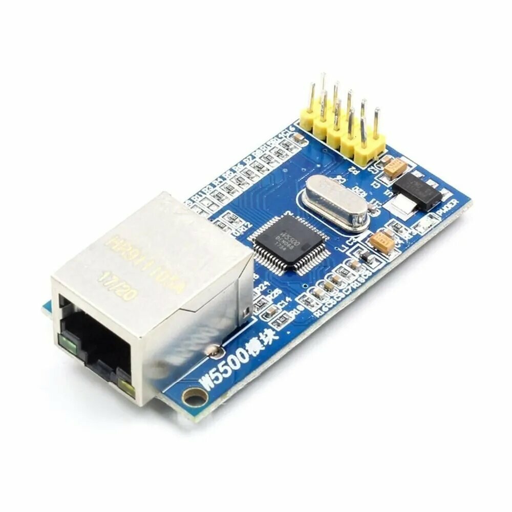 Модуль Ethernet W5500 с микроконтроллером для передачи данных