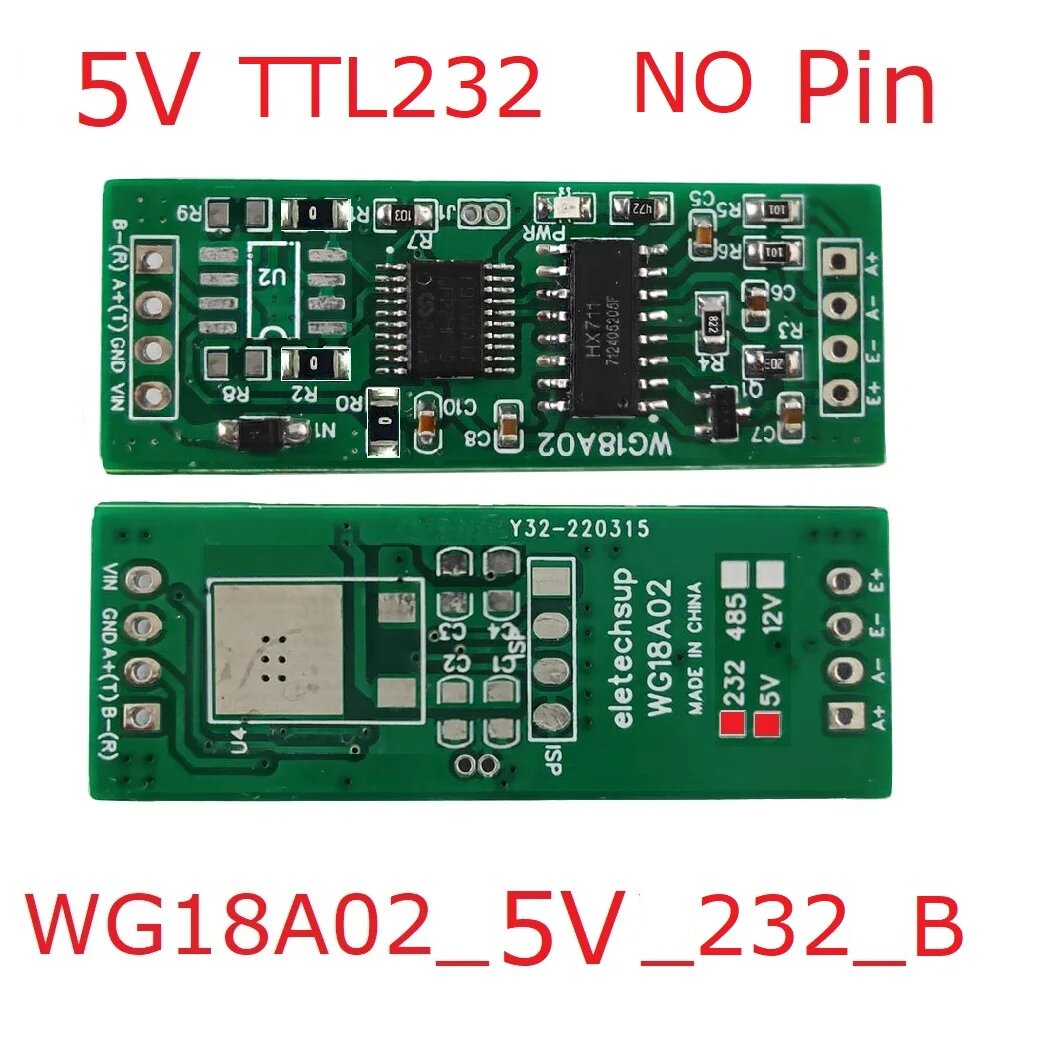 Модуль электронных весов WG18A02 eletechsup 5V TTL232 no Pin