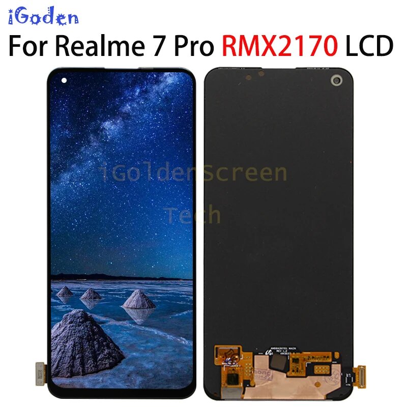 Super AMOLED для OPPO Realme 7 Pro RMX2170 LCD дисплей кодирующий преобразователь black with frame