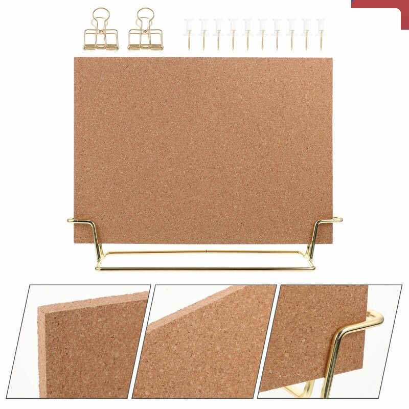 Доска для сообщений из пробки, офисная заметка, настенный дисплей, крепление для белых досок, кнопка для заметок на столе 30.50X22.00X1.50CM
