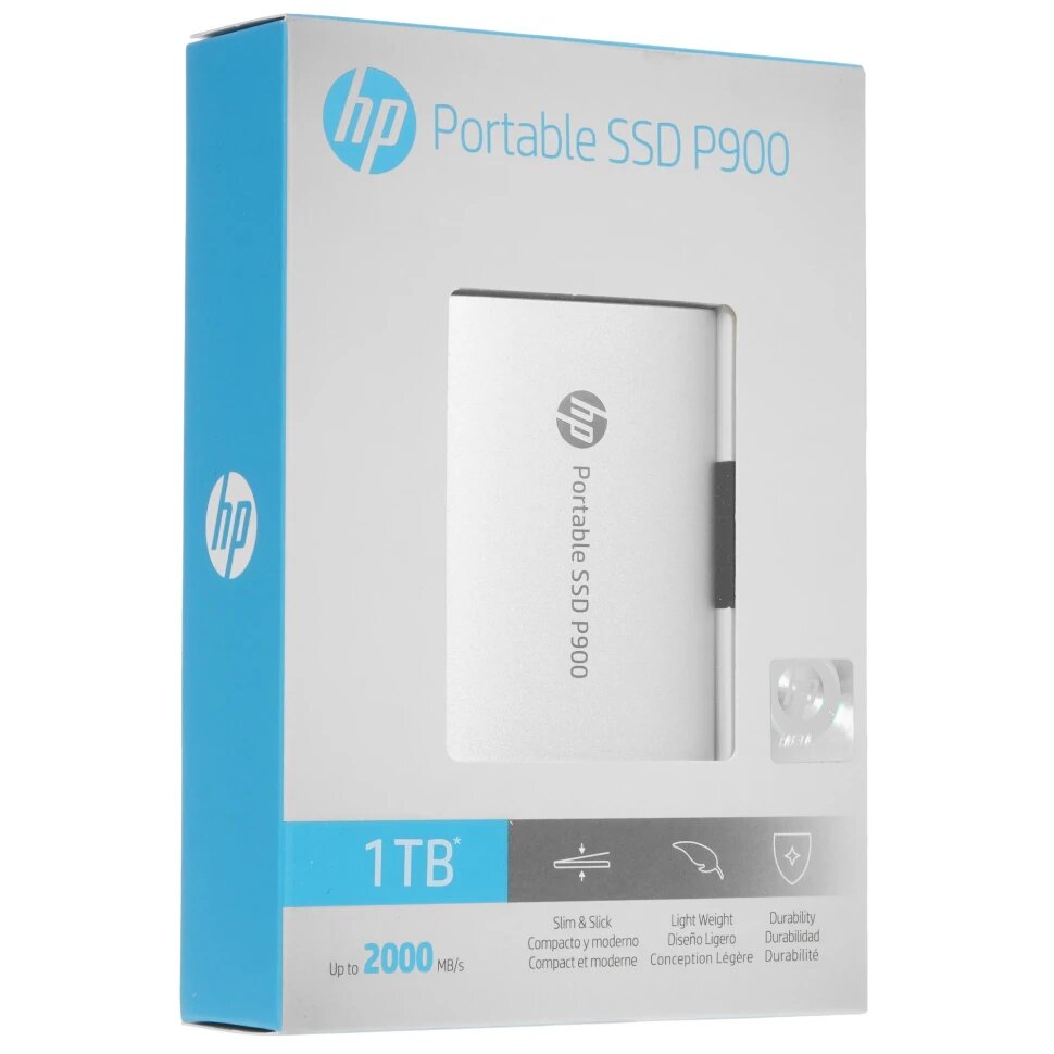 1000 ГБ Внешний SSD HP P900 [7M694AA#ABB], USB 3.2 Gen 2x2 Type-C