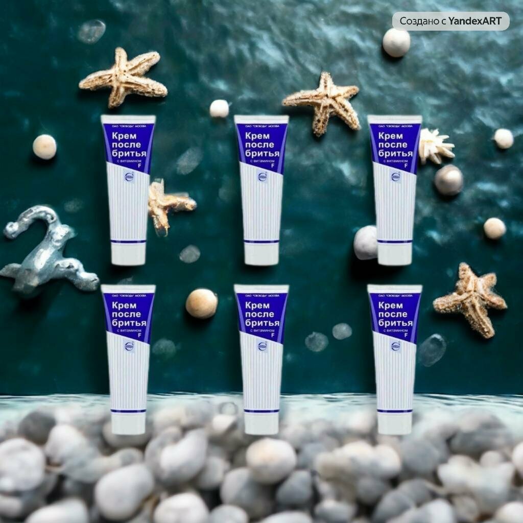 Крем после бритья Свобода с витамином F, для чувствительной кожи, 82 мл, 6 шт