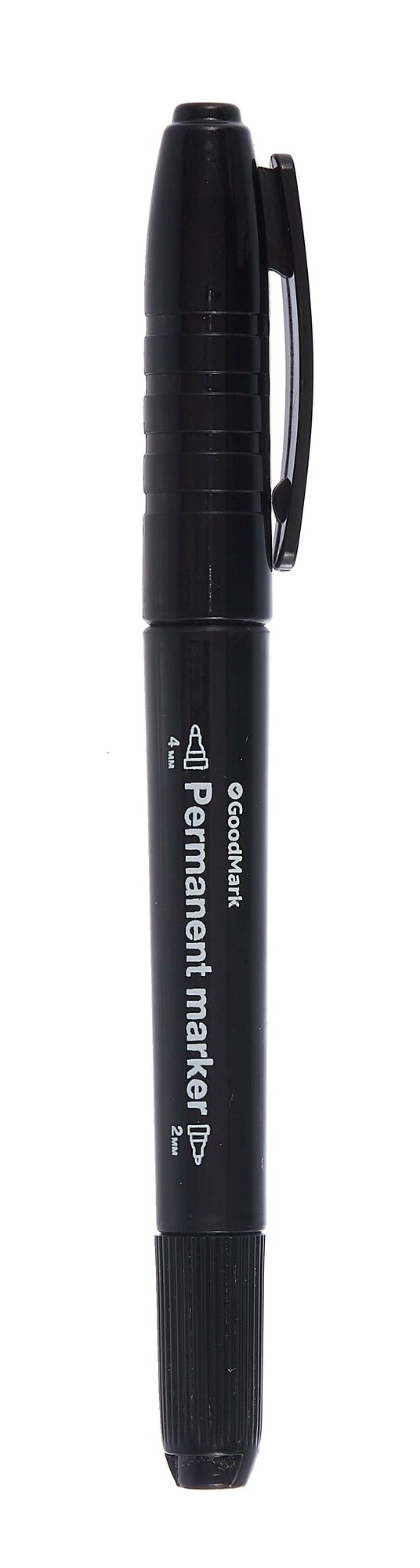 Маркер перманентный черный, двусторонний