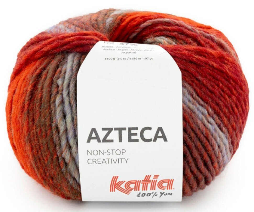 Пряжа #493.7897 Azteca 100 г 180 м Katia